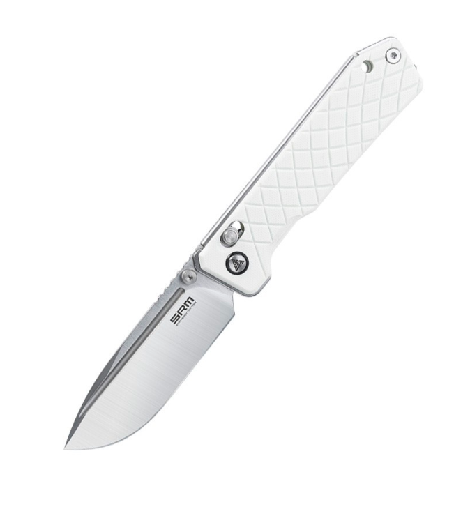 Складной нож SRM Rubik Large сталь 14C28N, рукоять Ivory White G10