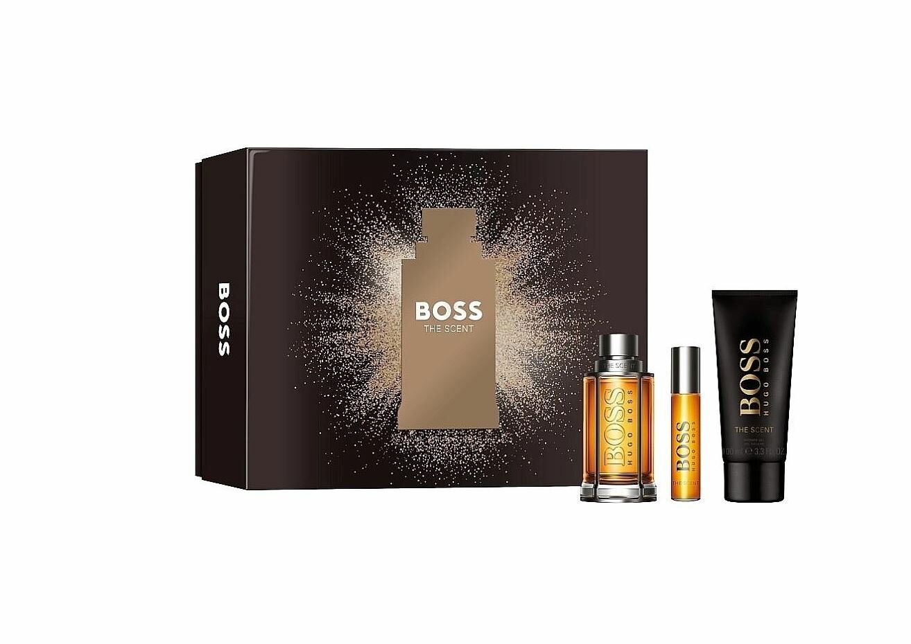 Подарочный набор Hugo Boss Boss The Scent туалетная вода 100 мл + гель для душа 100 мл + туалетная вода 10 мл