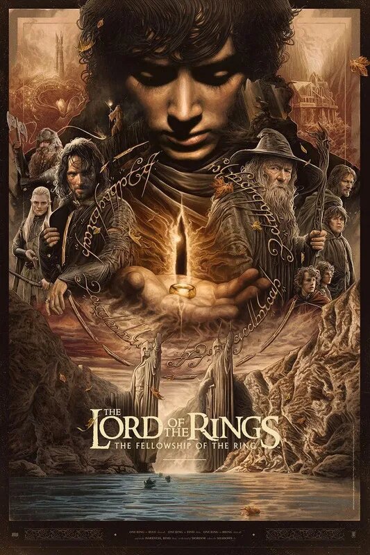 Головоломка 1000 деталей для взрослых, кино Властелин колец/Lord of the Rings, сложная головоломка, Деревянные пазлы, Рождественский подарок, идеальный выбор для развлечений в помещении 50x75cm