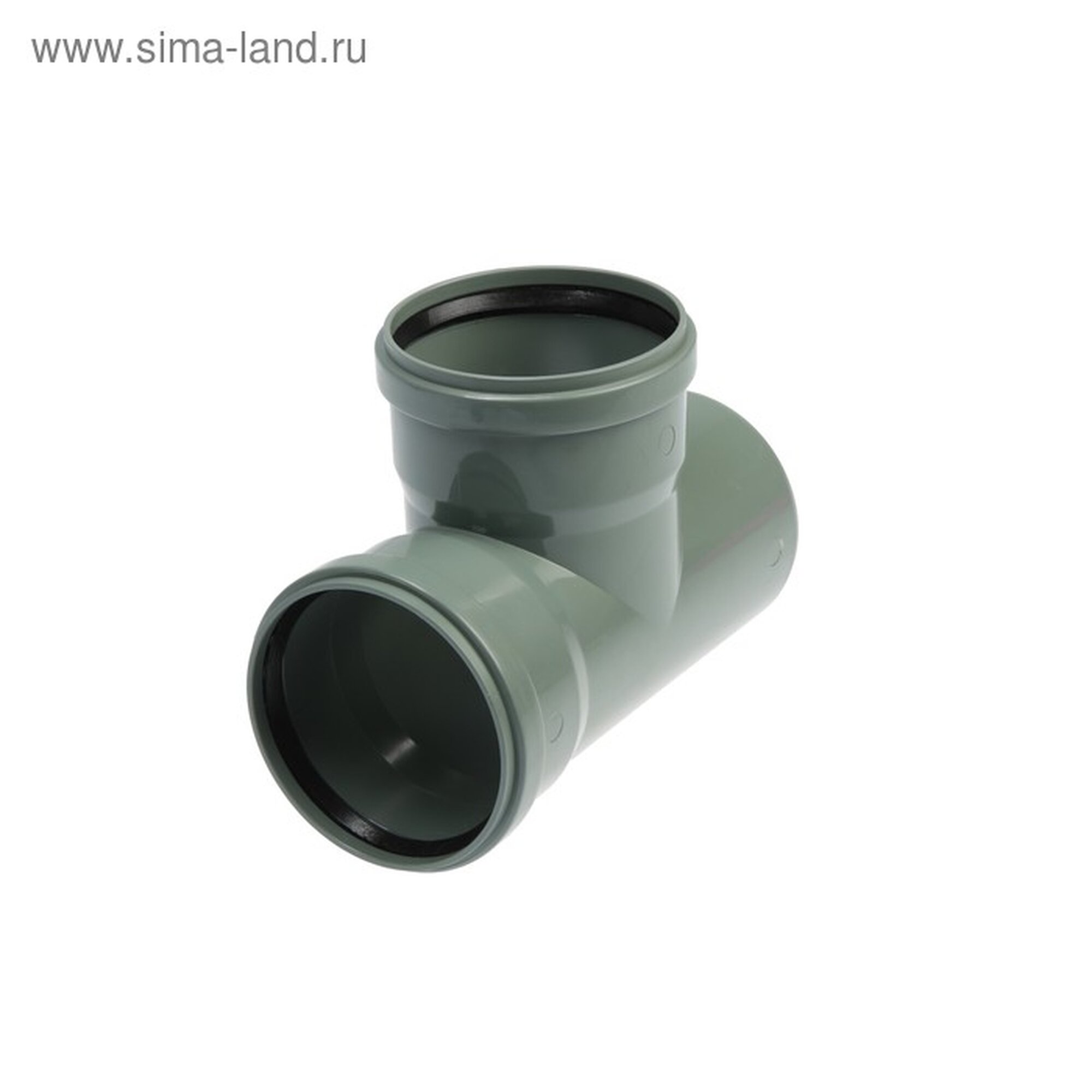 Тройник канализационный FLEXTRON, внутренний, d=110 мм, 90°, 1 шт