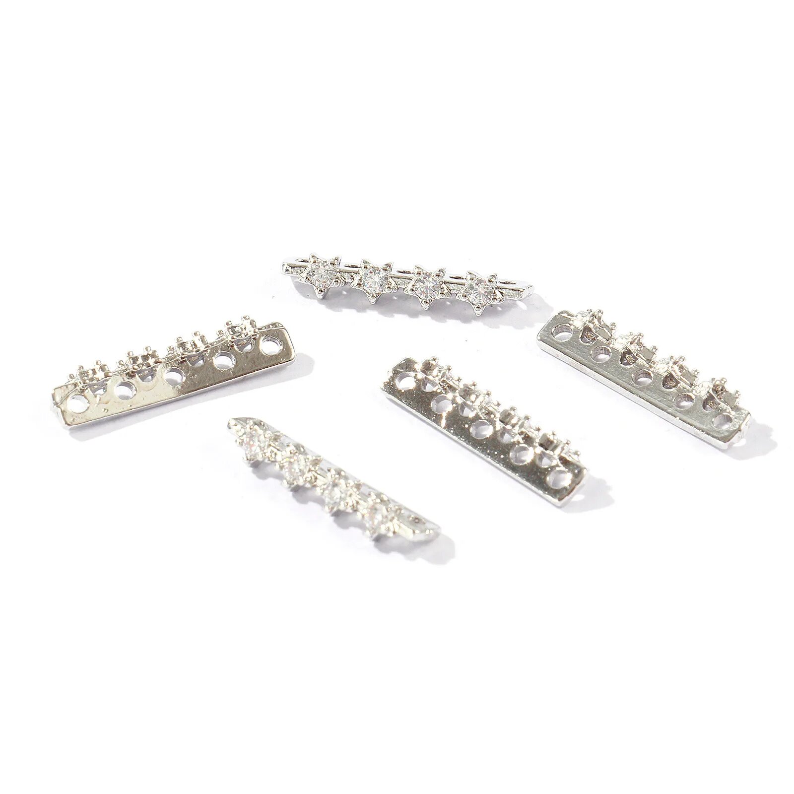 5 шт. латунных разделительных бусин DoreenBeads для изготовления украшений 20x3.5mm