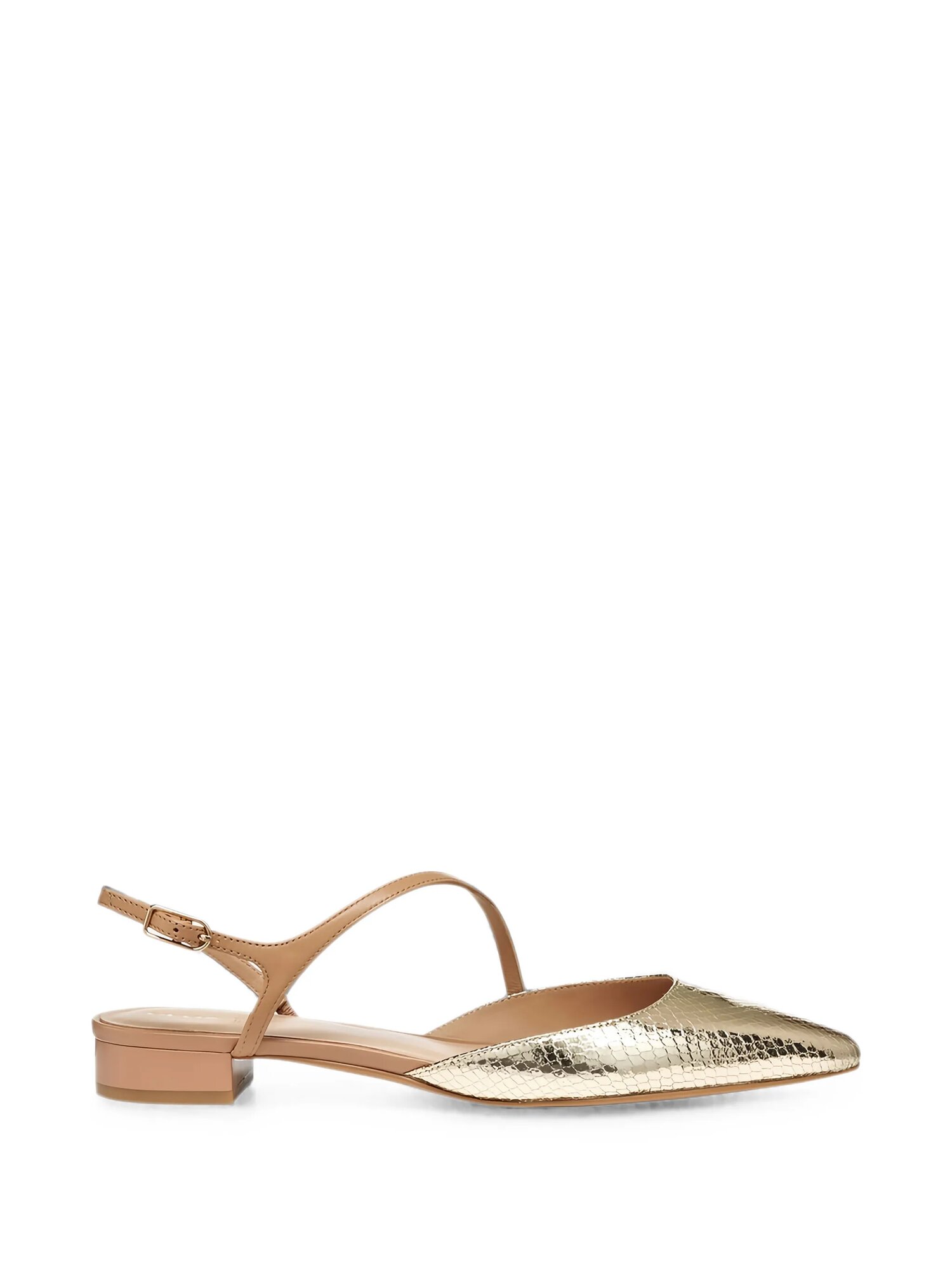 Туфли Giselda snakeskin-effect slingback shoes 