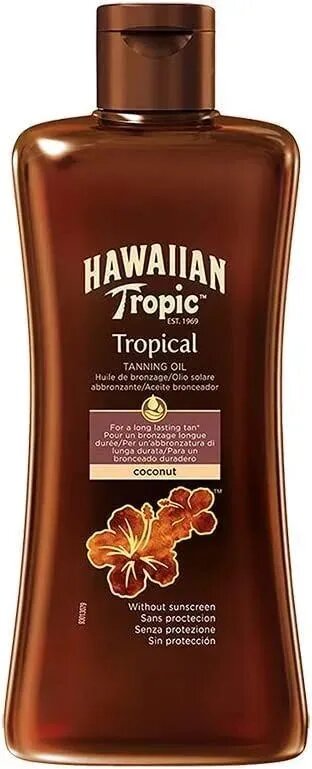 Hawaiian Tropic Масло для загара Интенсивное масло для загара без фактора 200 мл