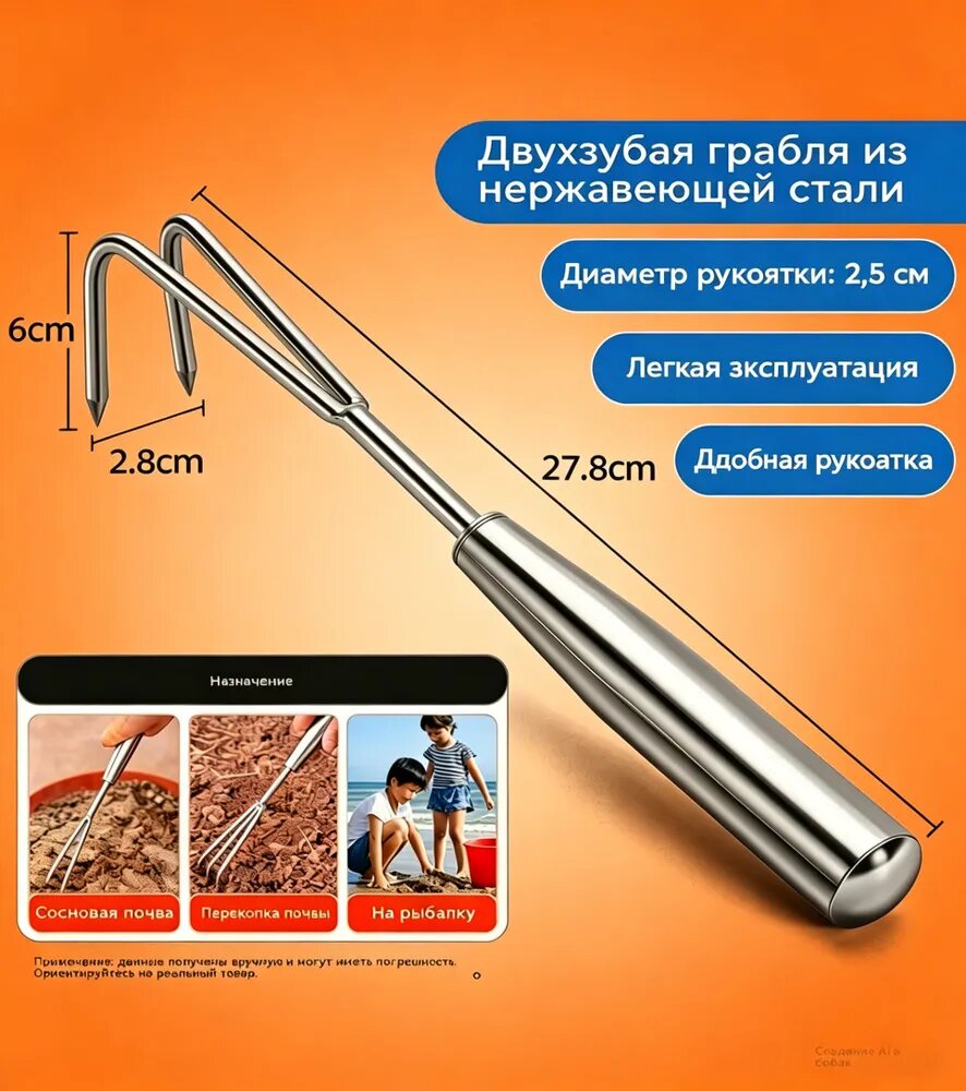 Рыхлитель , Веерные, Металл, 2.8 см