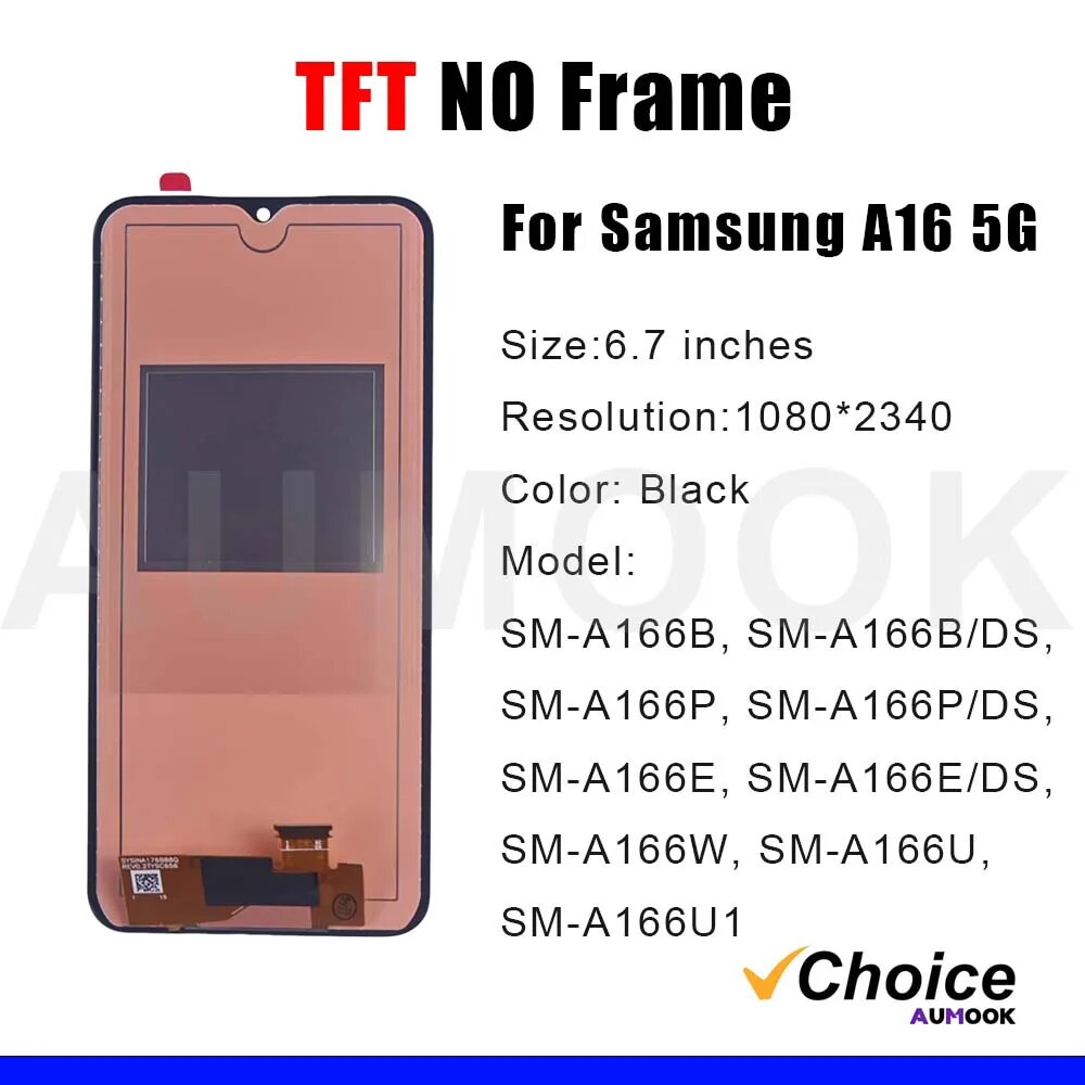 AMOLED для Samsung Galaxy A16 4G 5G ЖК-дисплей с цифровым преобразователем 5G TFT NO Frame