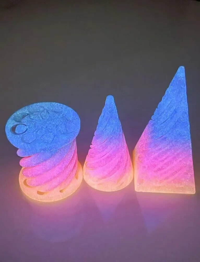 3 упаковки, напечатанные на 3D-принтере спиральные конусы, пальчиковые игрушки
