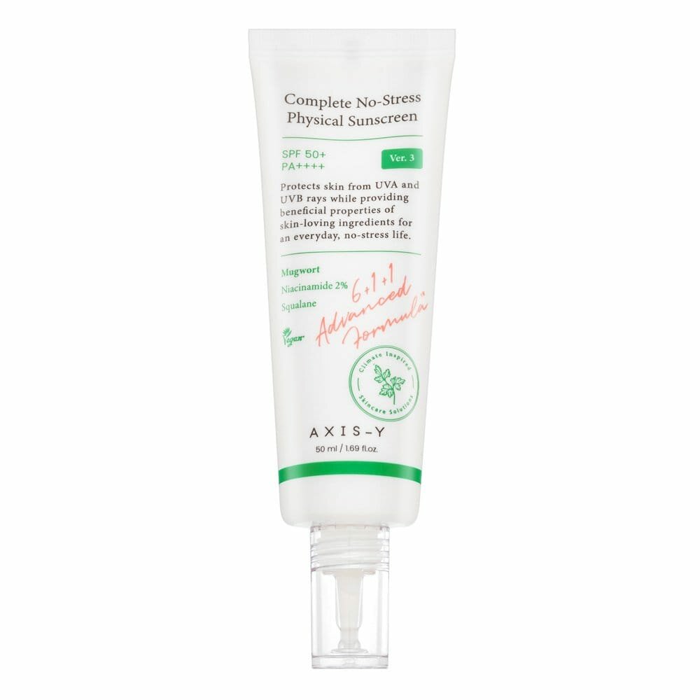 Средство солнцезащитное Axis-Y Complete No- Stress Physical Sunscreen SPF50 + PA++++ 50 мл