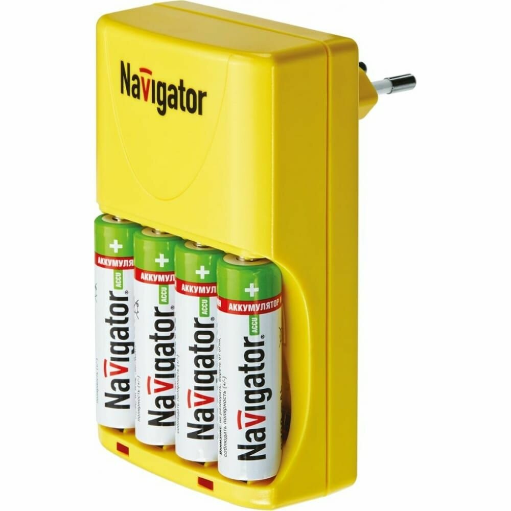 Navigator Зарядное устройство NCH-415,4 AAA/AA, NiMH/NiCd, 9-15ч. инд. Navigator 17468