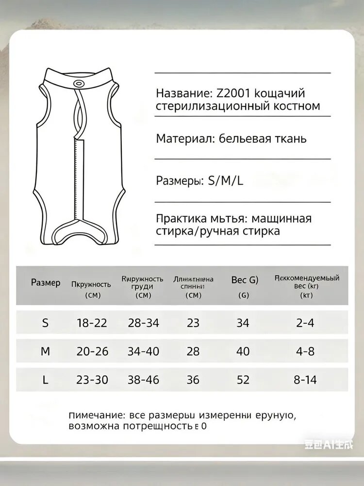 Попона послеоперационная — фото 1