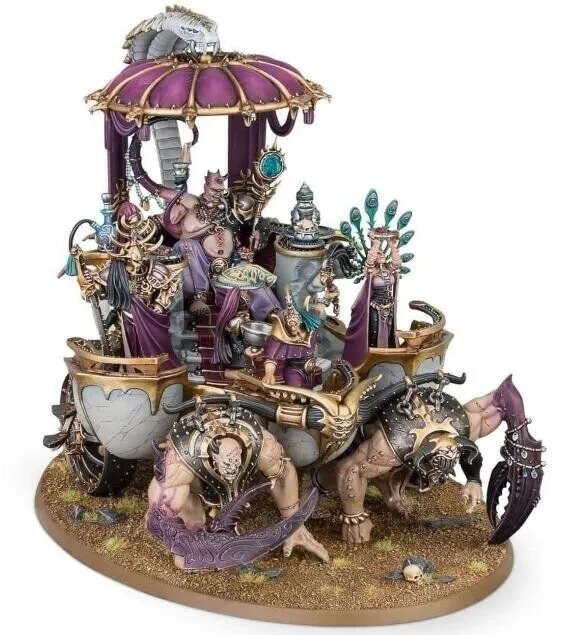 Смола вархаммер 40000 миниатюра Warhammer AOS Hedonites of Slaanesh Glutos Orscollion, Lord of Gluttony миниатюры днд Фигурка для настольной игры