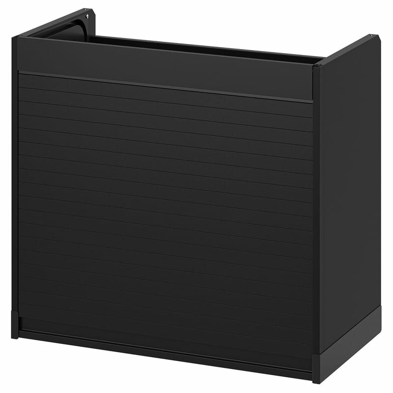 Полка ikea tittebo шкаф с жалюзи для мелкой техники, черный, 60 см 205.502.75