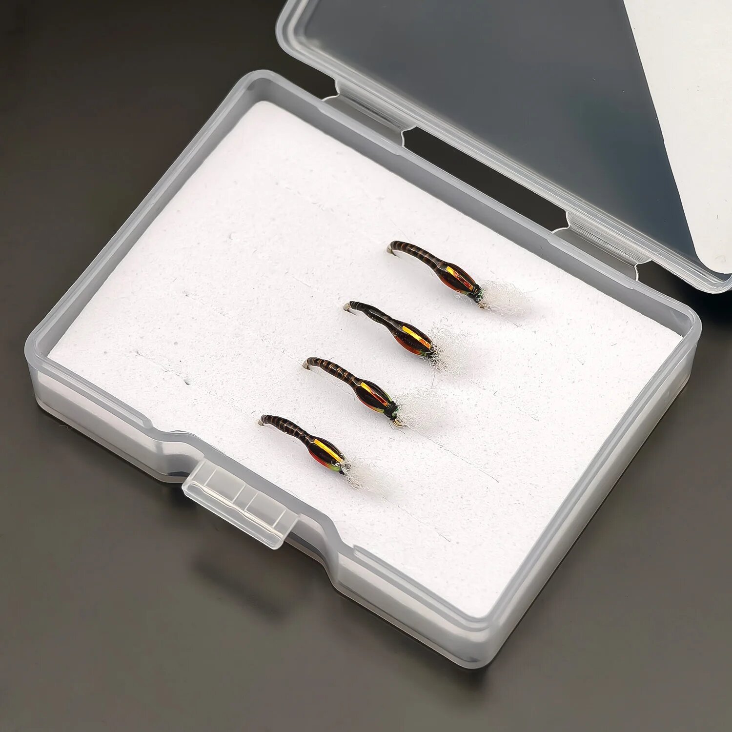 Набор мушек ANFS Black Midges для форели 4 шт.