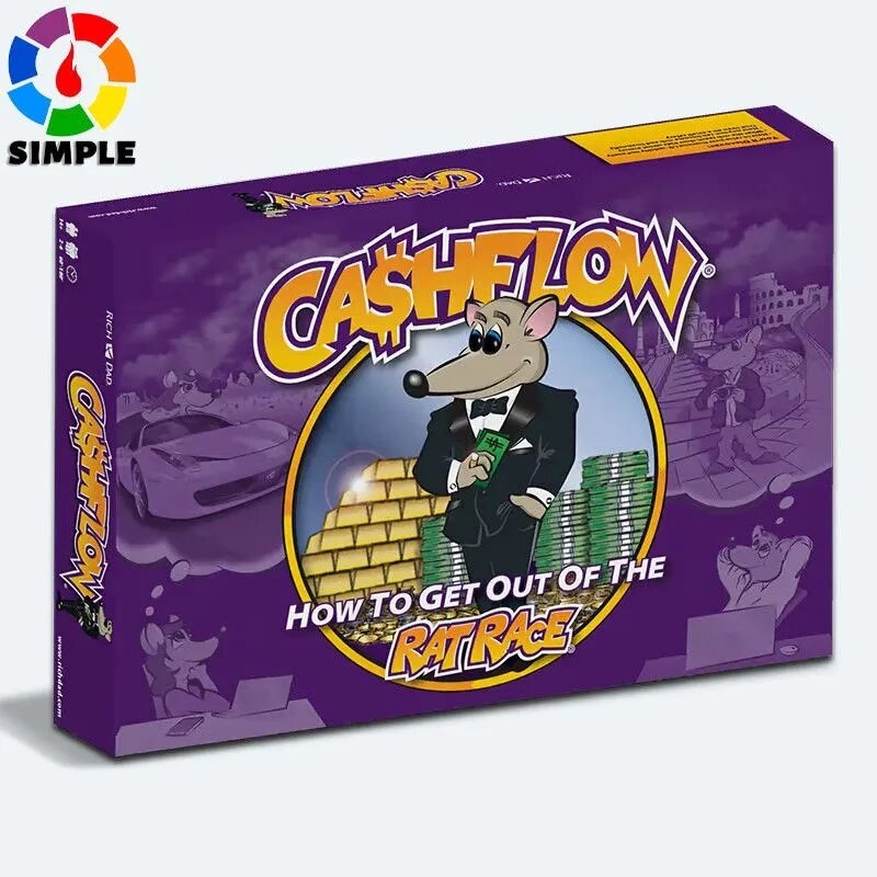 Rich Dad CASHFLOW Board Game, Educational Business & Finance Literacy Game, Карточная игра Настольная игра