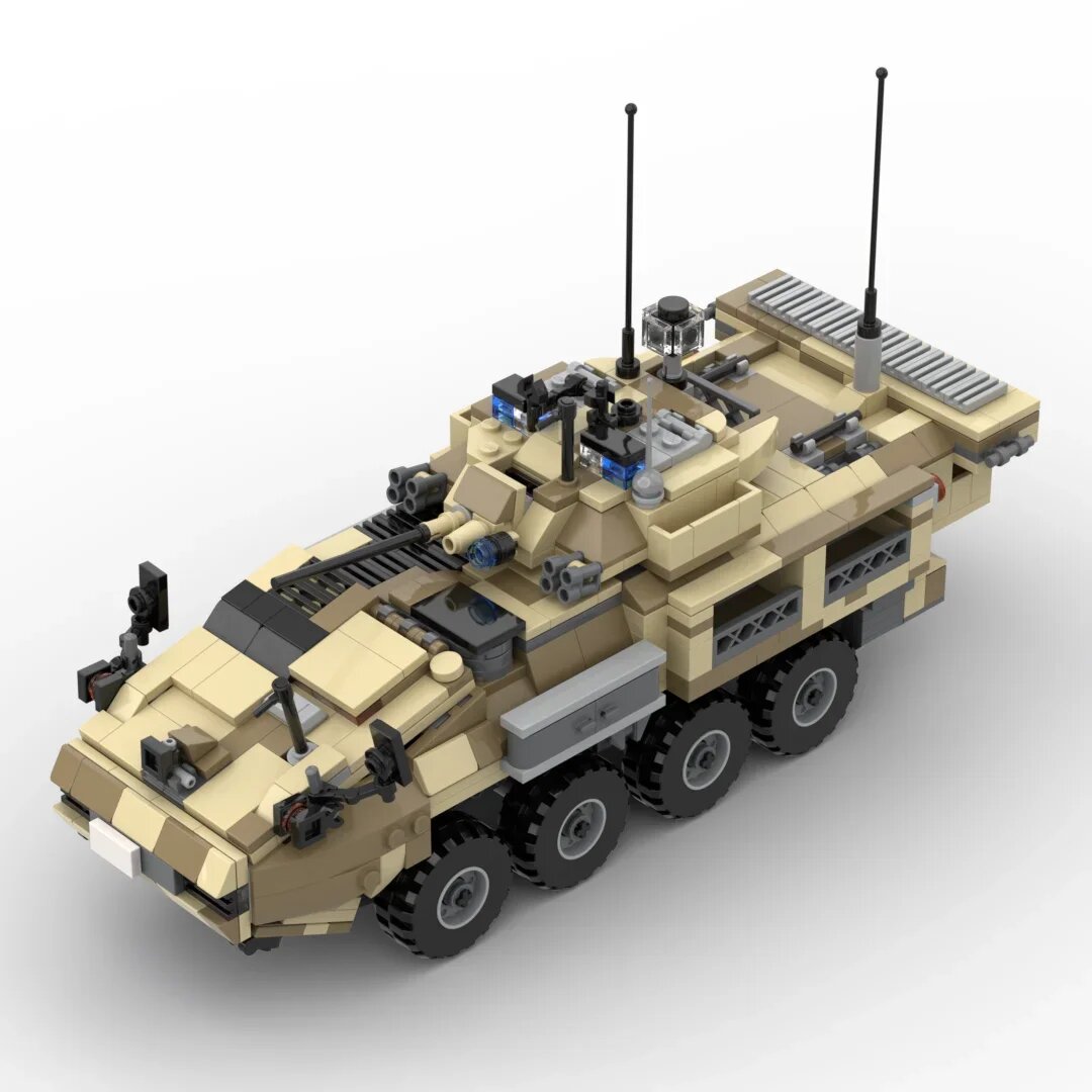 BRICKPANDA Армированный военный грузовик Тандер B24-4