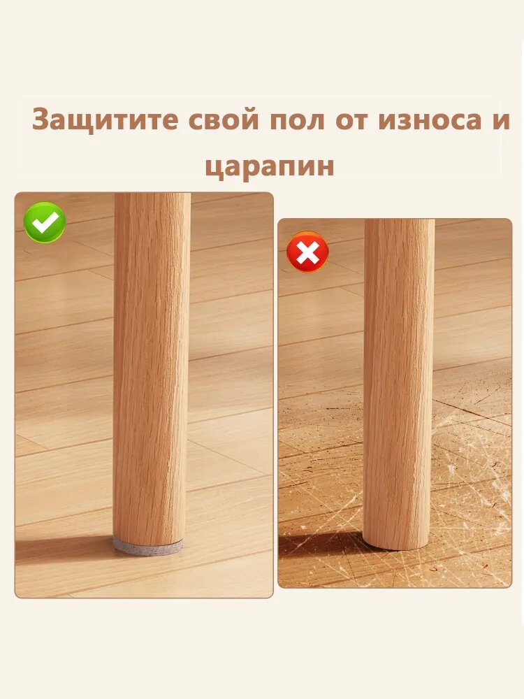 Протектор для мебели, войлочные накладки, набор 79 шт, из 5 предметов, защита от царапин — фото 1