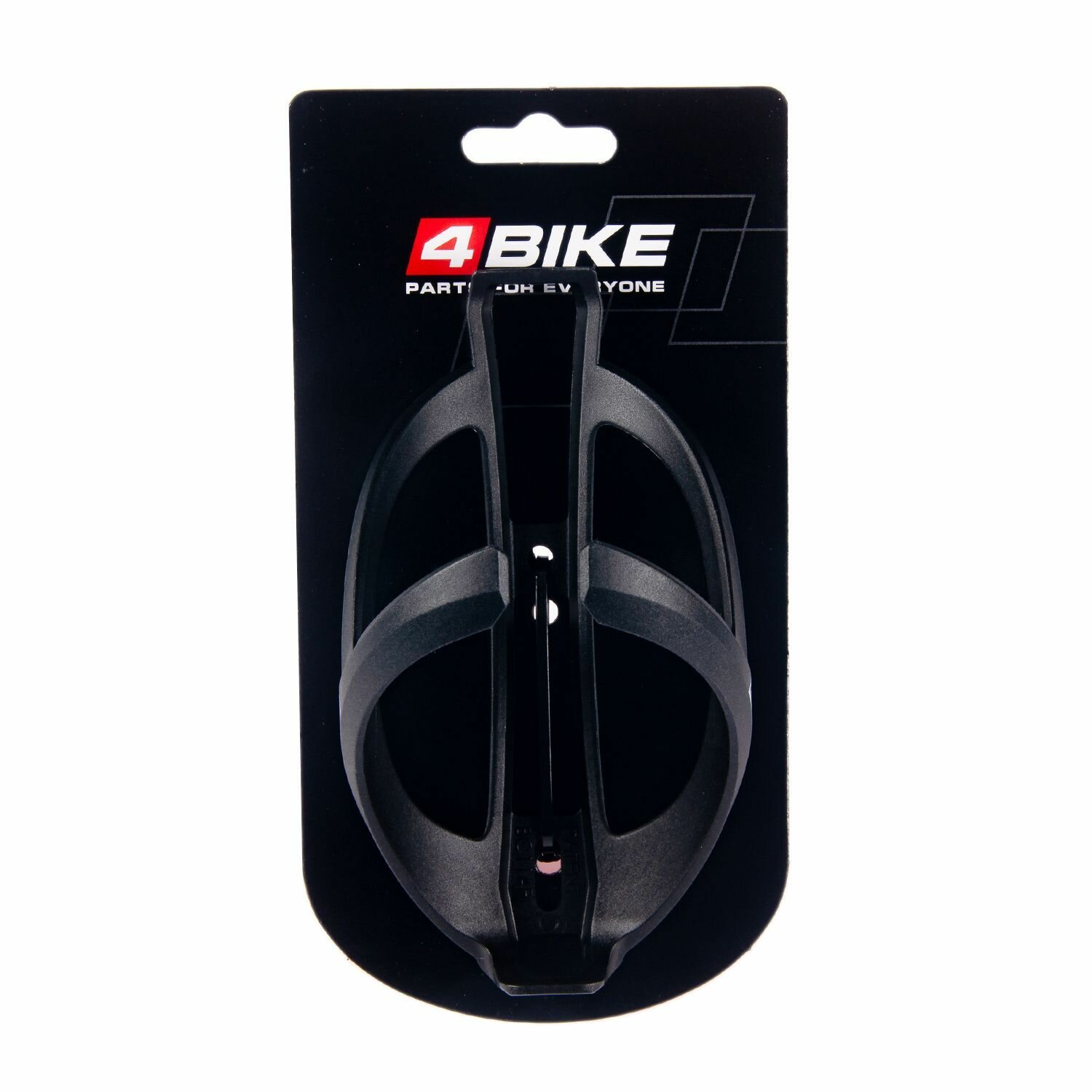 Флягодержатель, пластик 4BIKE 056, чёрный, в инд. упаковке.