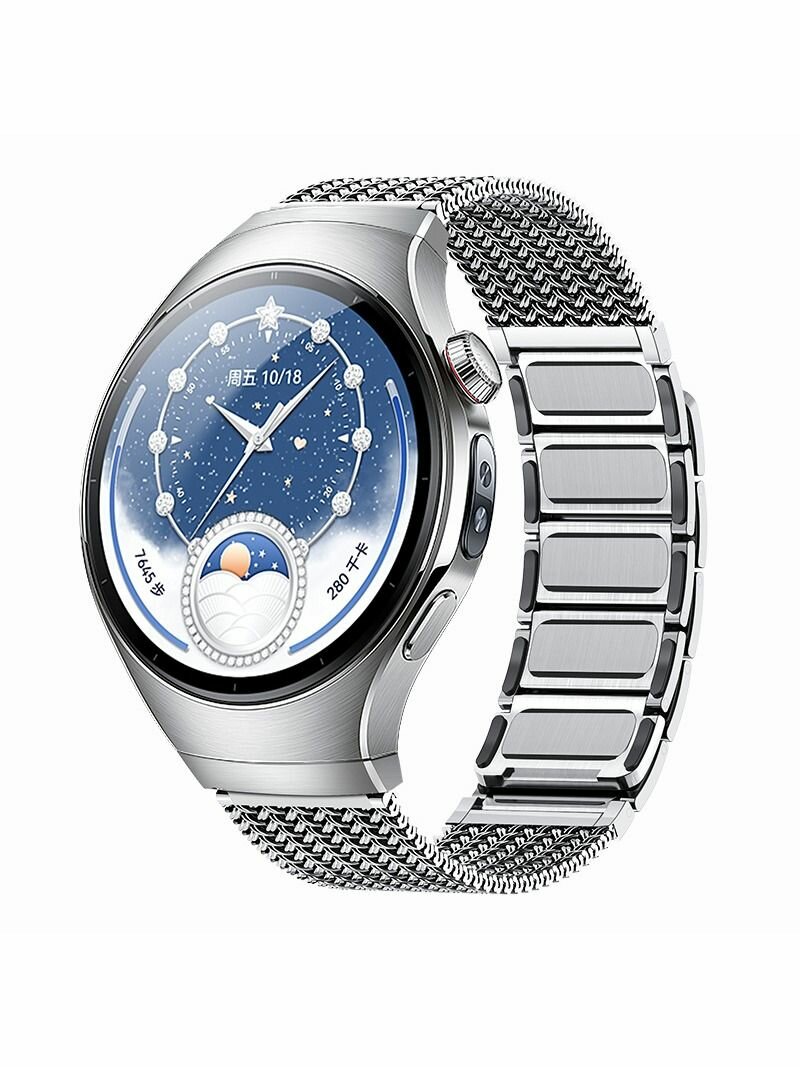 Нержавеющая сталь ремешок для Huawei Watch 5 46мм , роскошный металлический браслет, аксессуары для смарт-часов
