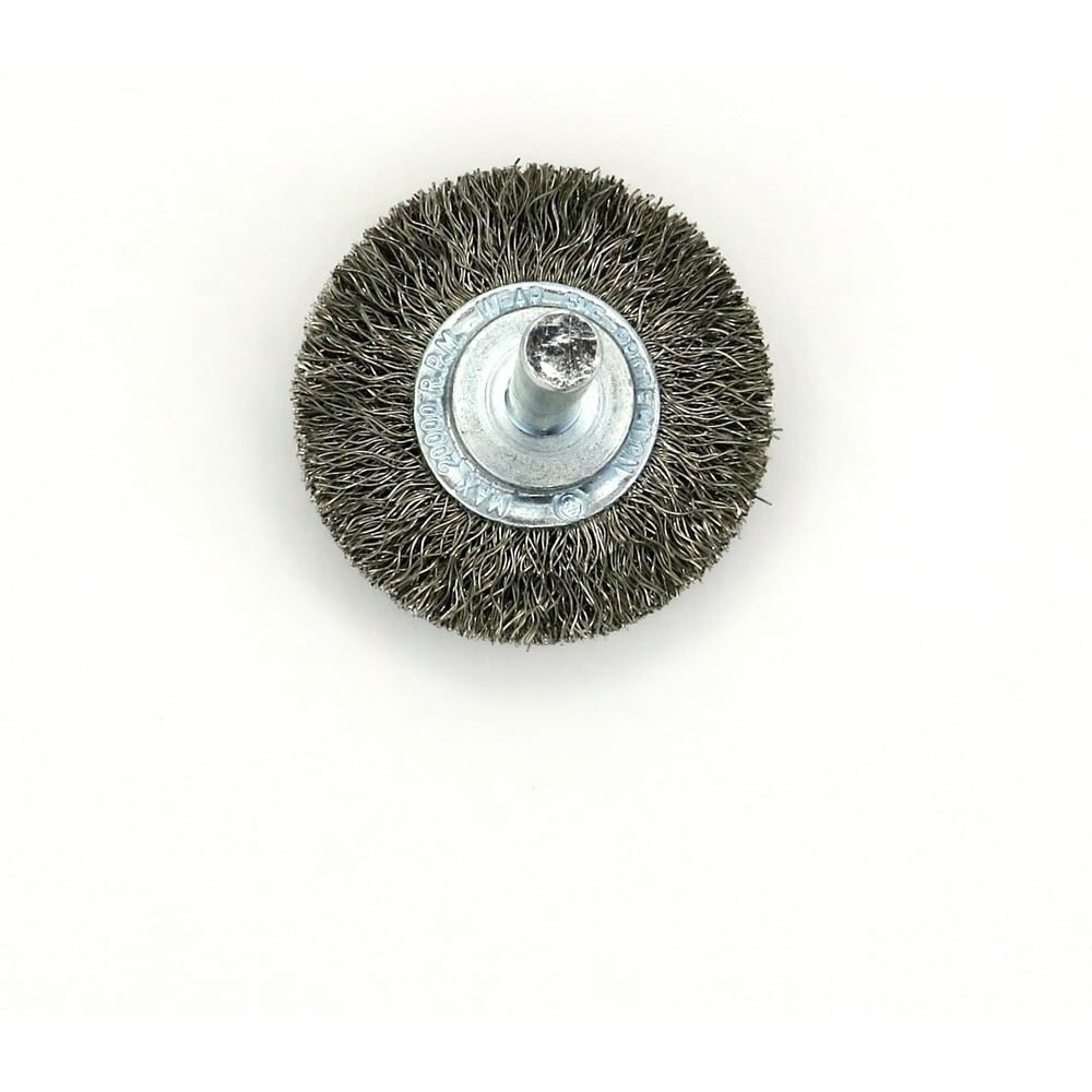 Щетка дисковая EuroBrush Д40x12 c хв-м д6x30, ворс гофр нерж сталь 0,20, до 20000 об/мин код 13-010 EB-D40SS3