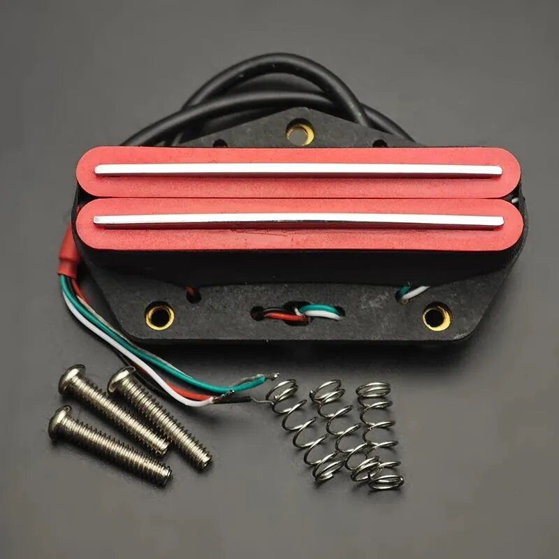 Звукосниматель Alnico 5 Tele Guitar Double Rail Humbucker Bridge для гитар Fender Tele Guitar Parts в различных цветах