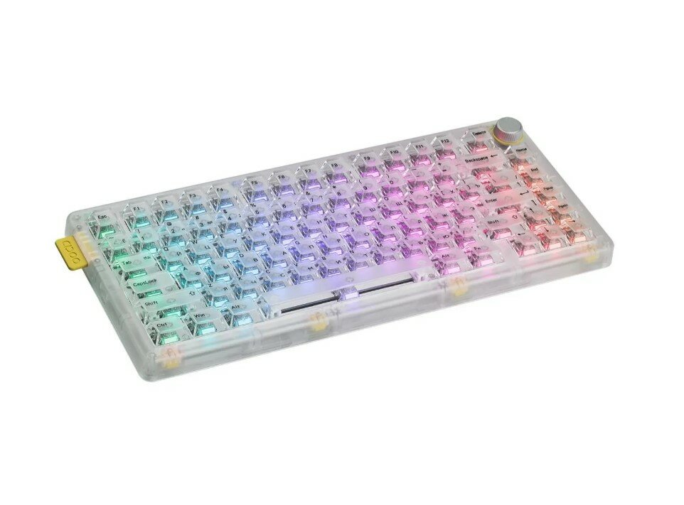Проводная магнитная игровая клавиатура CIDOO C80, clear