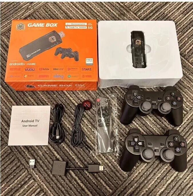 Новая игровая консоль X8 Allwinner H313, двойная система, 4K TV, 10 000 игр, поддержка HDMI HD для PS1, двойной беспроводной контроллер, игровая приставка