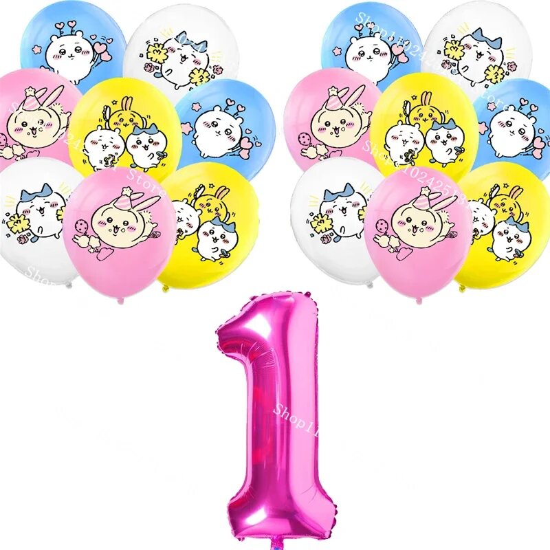 Chiikawa украшения для вечеринки MINISO 17pcs