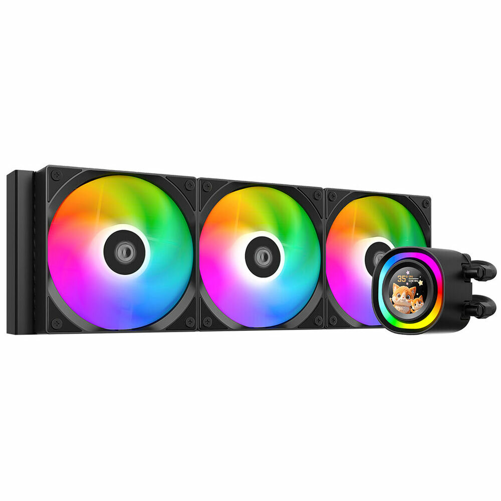 Система водяного охлаждения ID-Cooling FX360 LCD Black ARGB 1150/1155/S1156/1151/1200/1700/1851, AM4/AM5