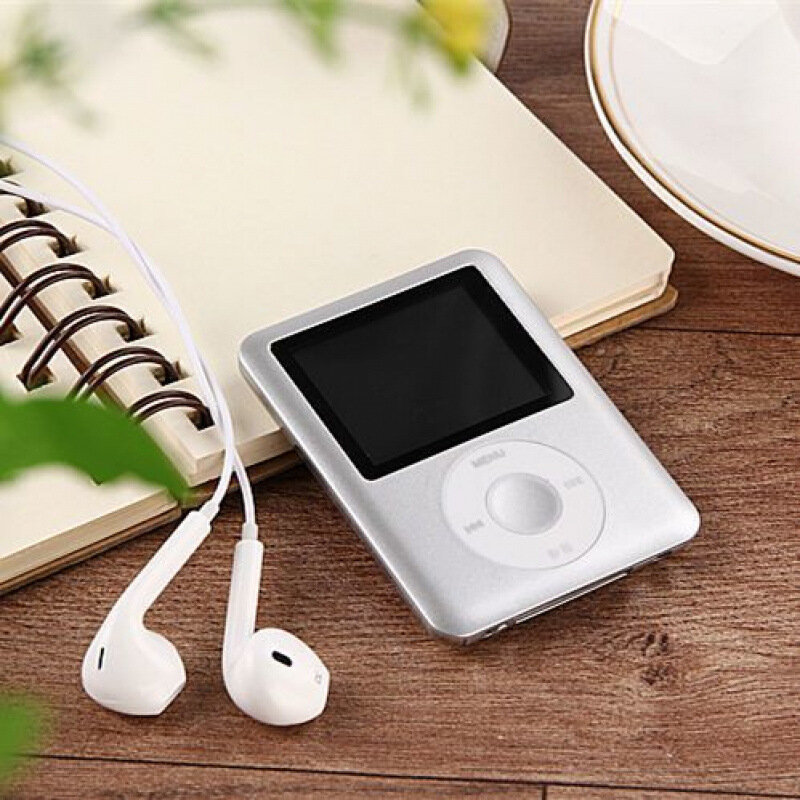 3-е поколение серебристый MP3 MP4 плеер, 8 ГБ памяти полный комплект с наушниками, цветной экран, силиконовый чехол