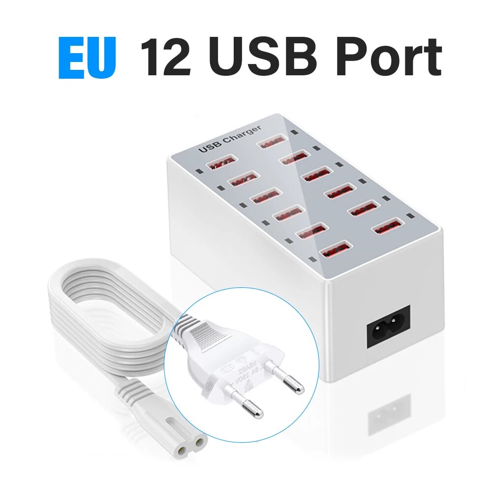 Nephy Многопортовая зарядная станция 12 USB EU