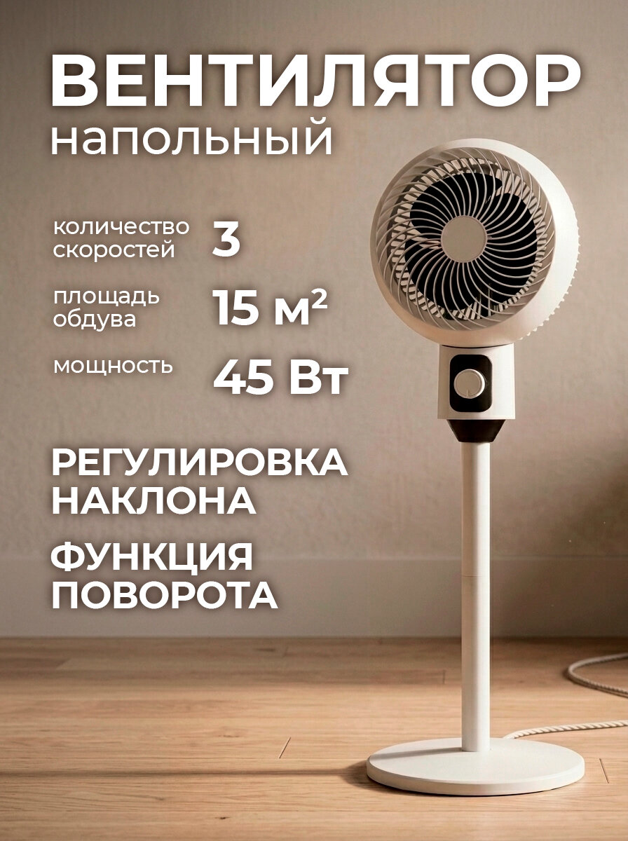 Вентилятор электрический поворотный