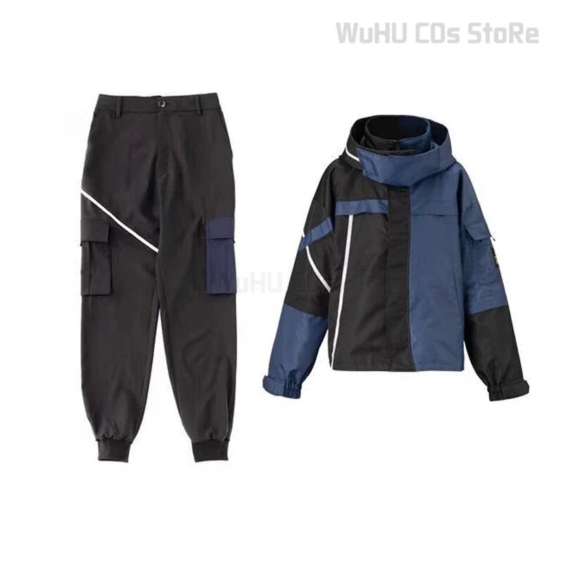 Костюм Kamen Rider Geats из полиэстера Темно-синий, S, coat and pants