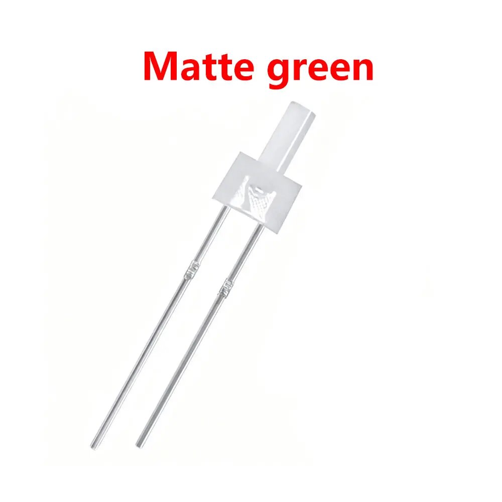 Светодиод 2 мм, matte green, 20 шт.