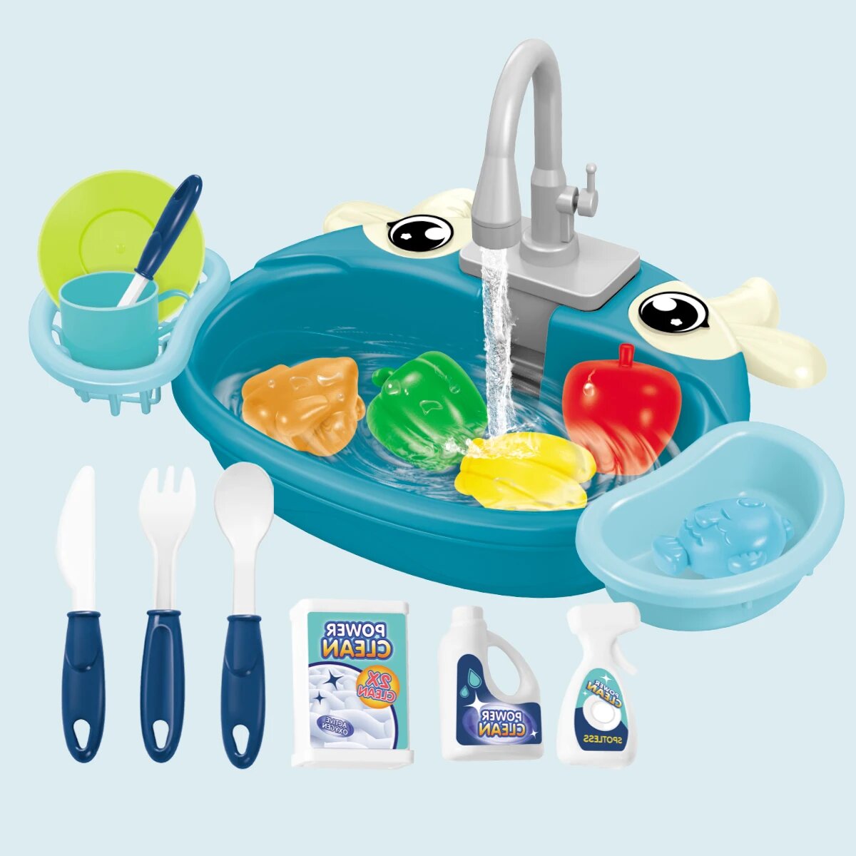 Игрушечная посудомоечная машина для детской кухни Синий, Blue