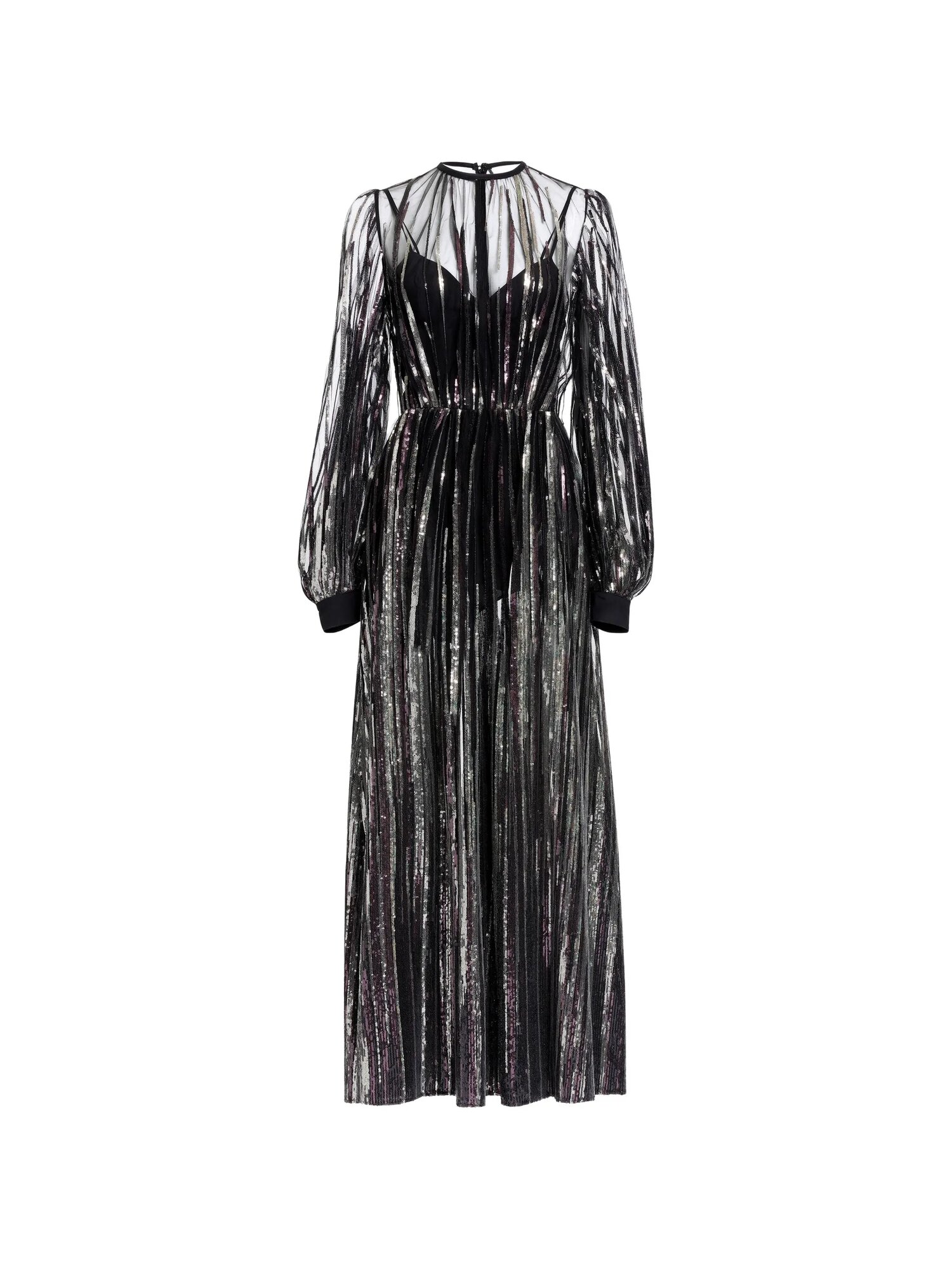 Платье Sequin-embroidered tulle maxi dress