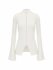 Блуза  Leyla embellished-button flared-sleeve blouse, размер 36, белый