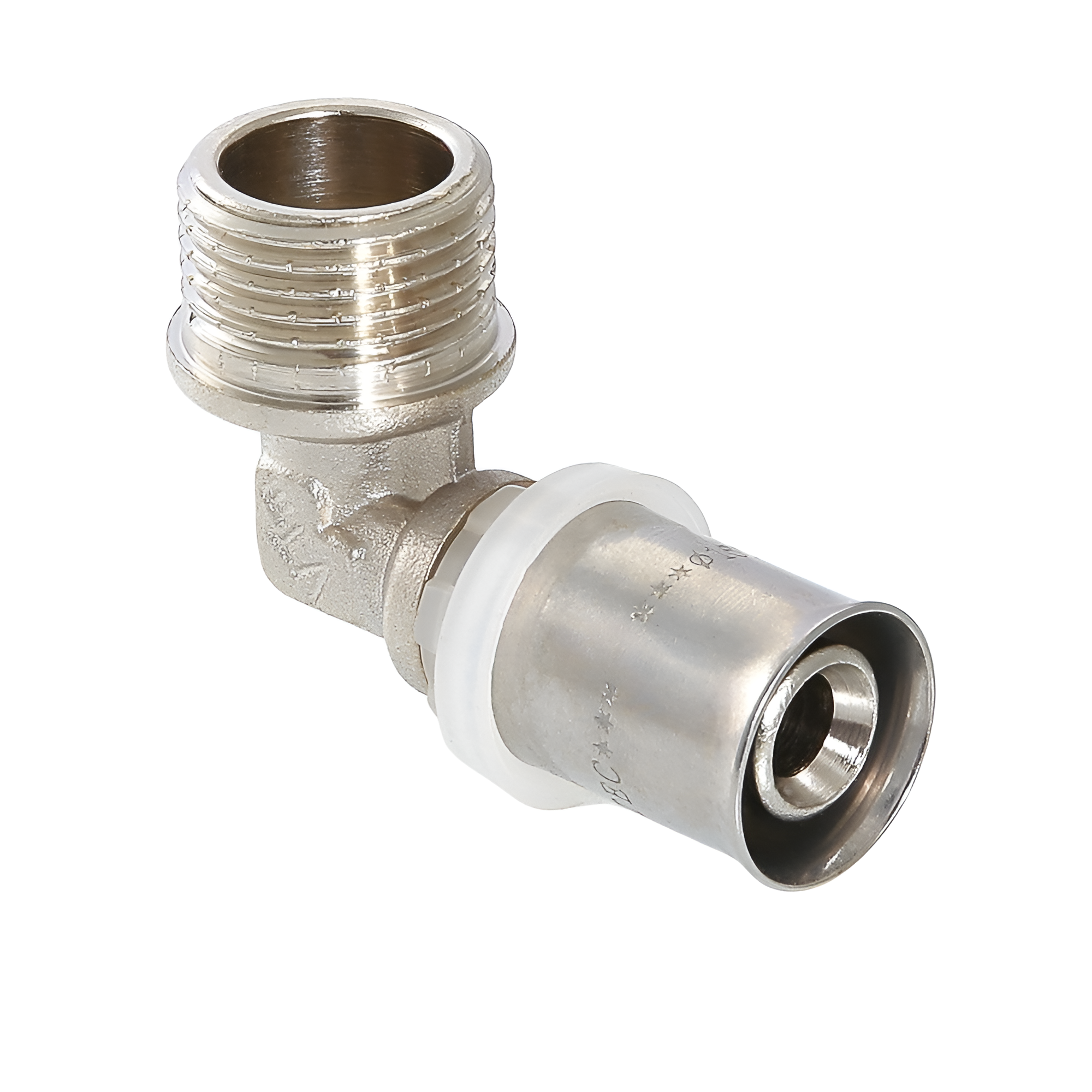 Угольник пресс с переходом на наружную резьбу 16х3/4 Valtec VTm.253. N.001605
