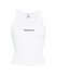 Топ Casablanca Logo ribbed tank top, размер 40, белый