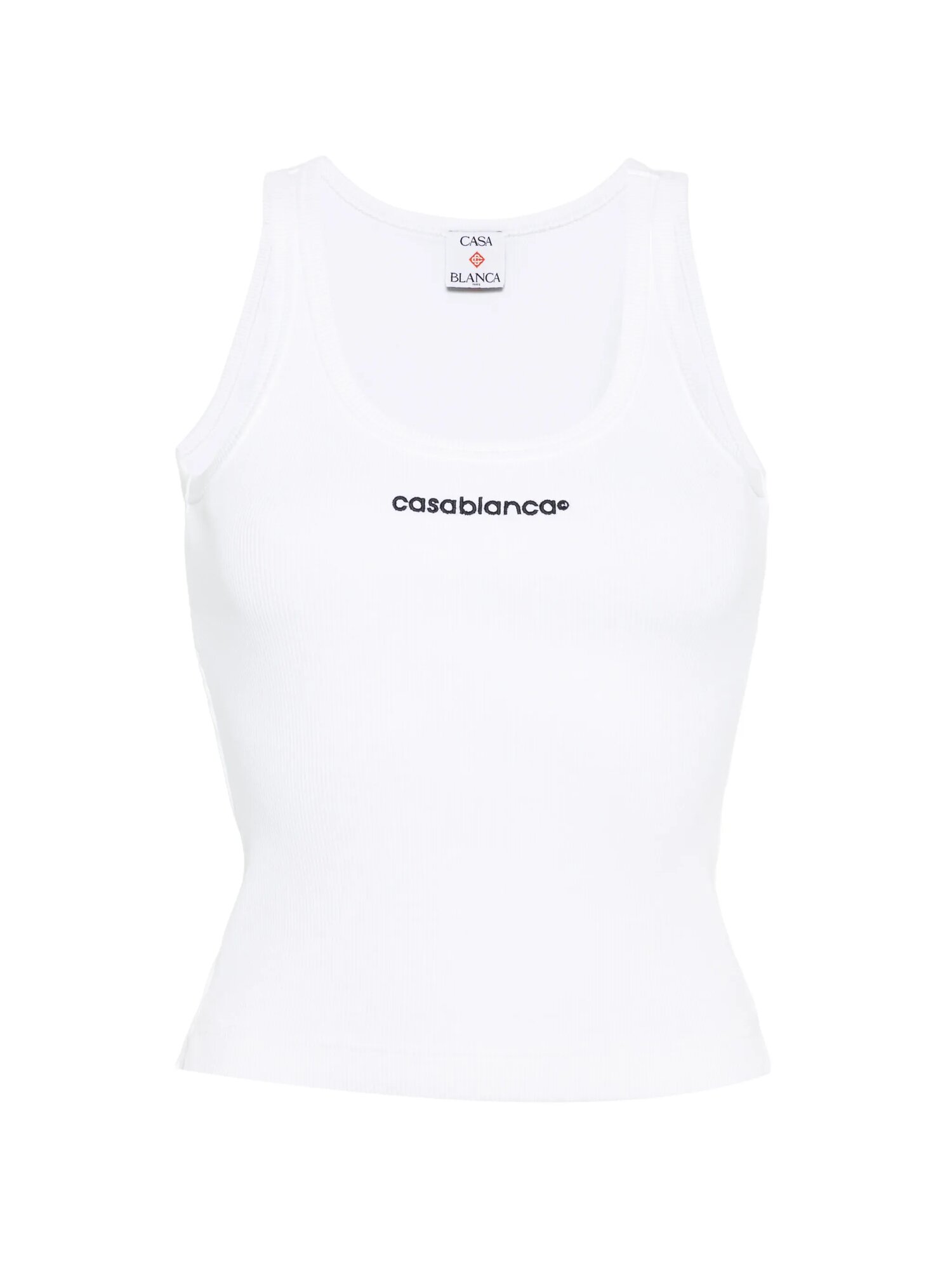 Топ Logo ribbed tank top