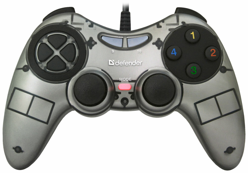 Геймпад Defender Zoom USB Xinput, 10 кнопок, 2 стика (64244)