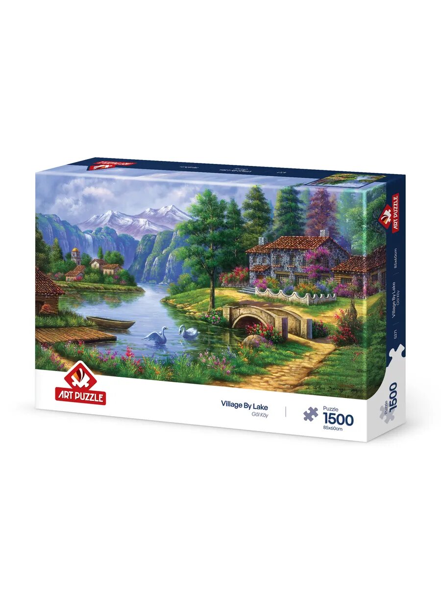 ART PUZZlE Деревня на берегу озера 1500 дет.