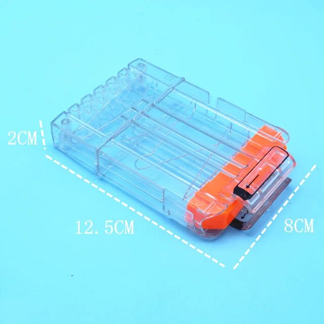 Зажим для Nerf 6/12/18 патронов, оранжевый, Цвет: 6 Transparent W