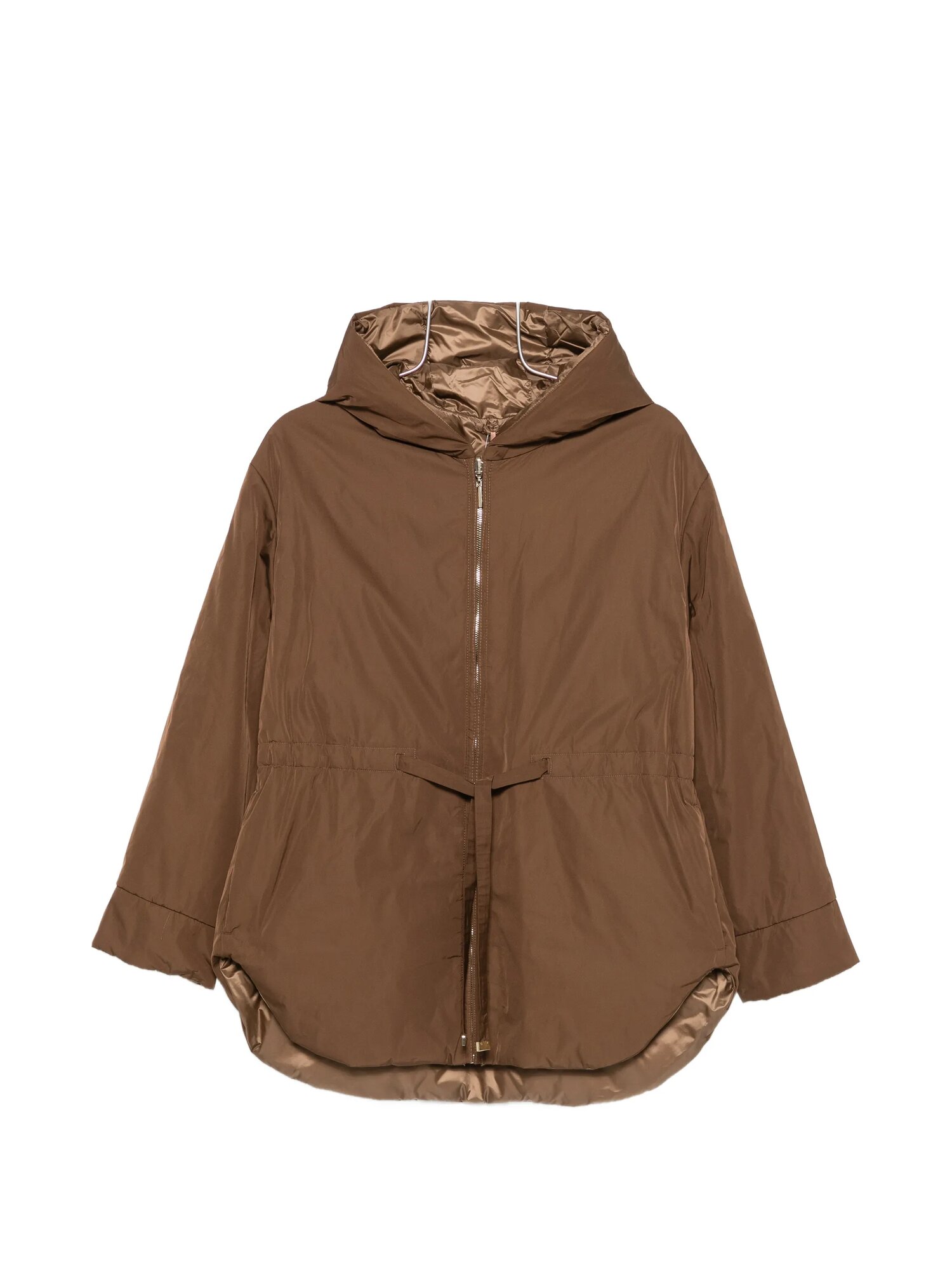 Пальто Hooded drawstring coat