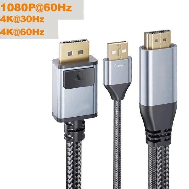 Активный HDMI 2.1 - DisplayPort 1.4, 4K 60Hz