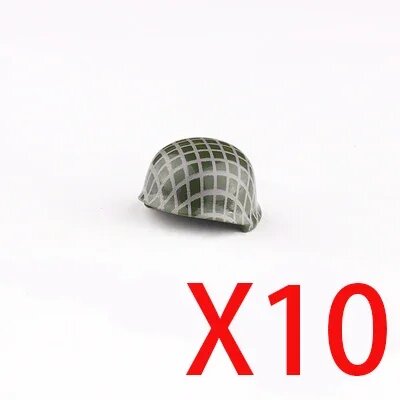 Блоки BRICKPANDA шлем военный США/СССР, 10 шт, TK026-10PCS