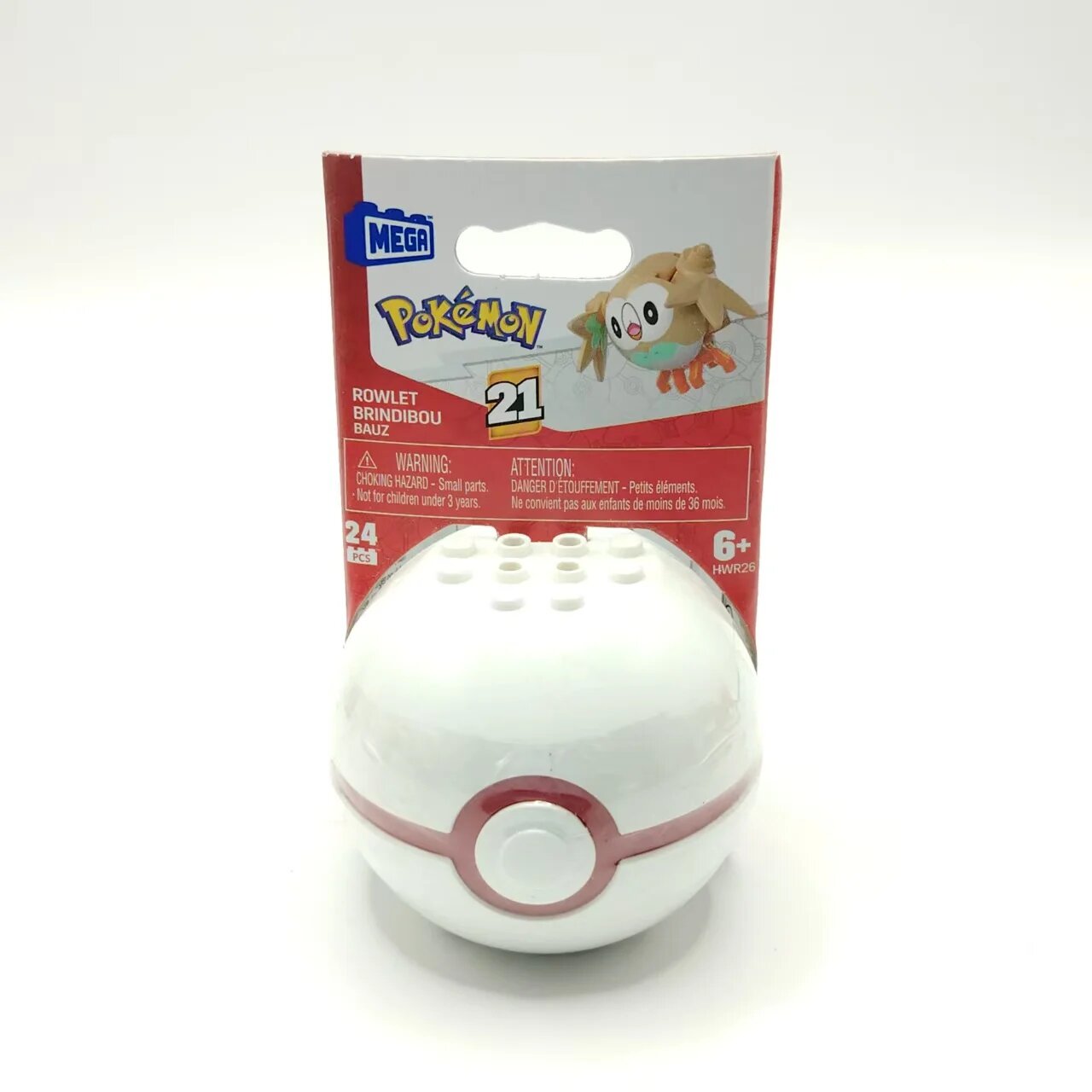 Pokemon Poké Ball с Rowlet, Белый, Цвет: D