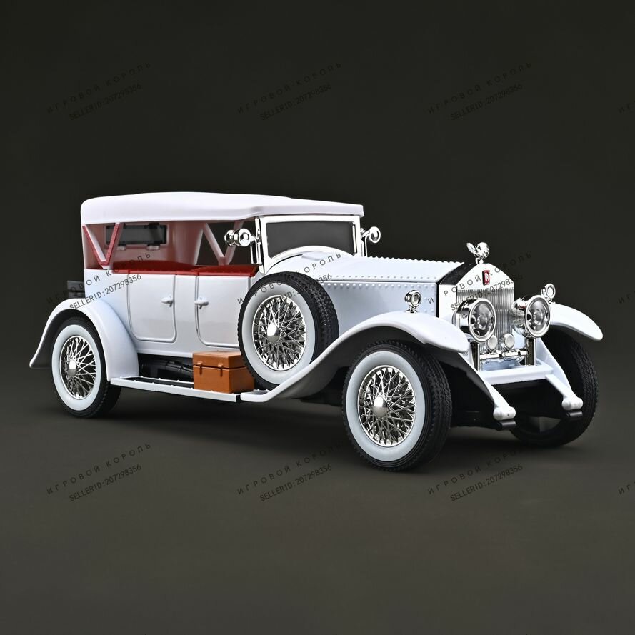 Коллекционирование автомобилей Роллс-Ройс Фантом I Кабриолет (1925-1931), Детские игрушечные модели автомобилей 1:24 Rolls Royce Phantom I 1925 Luxury classic retro, Модель сплава, Со звуком и светом