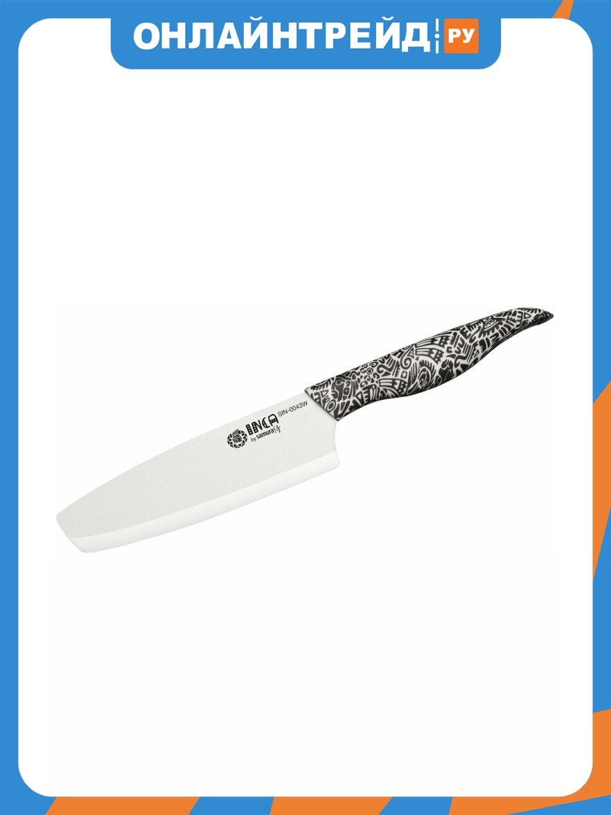 Нож кухонный Накири Samura Inca, белый, 16,5 см (SIN-0043W/K)