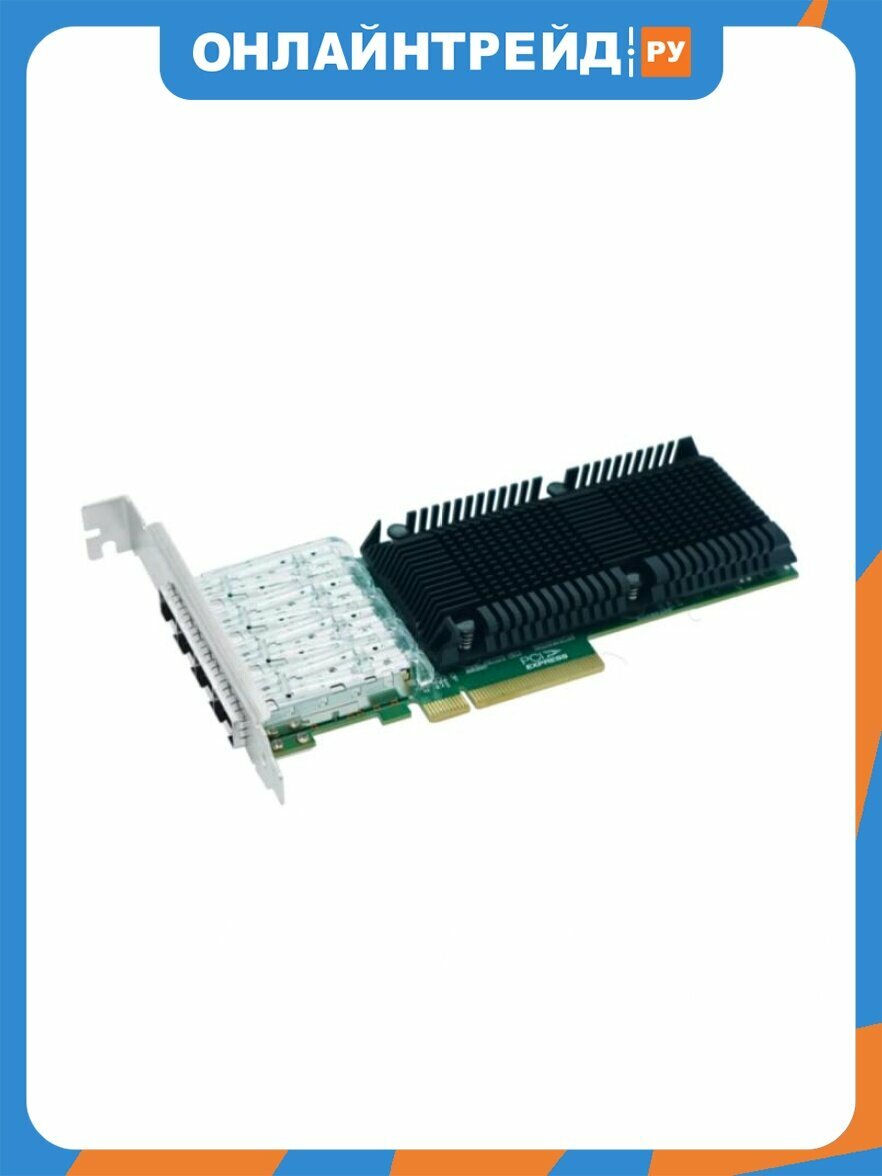 Сетевой адаптер Lr-link LRES1027PF-4SFP28 PCIe v4.0 x8 4*SFP28 10/25G NIC Card