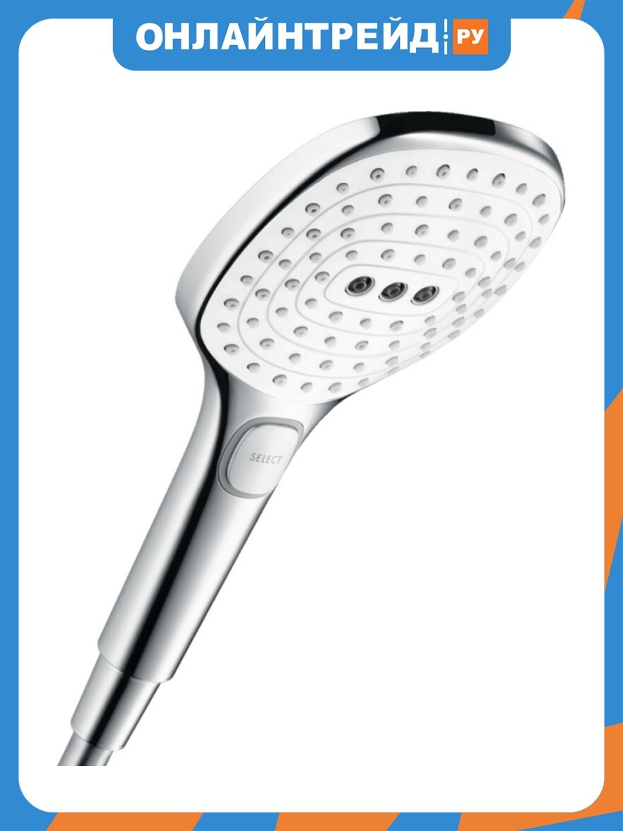 Ручной душ Hansgrohe Raindance Select E 120 3jet, белый/хром