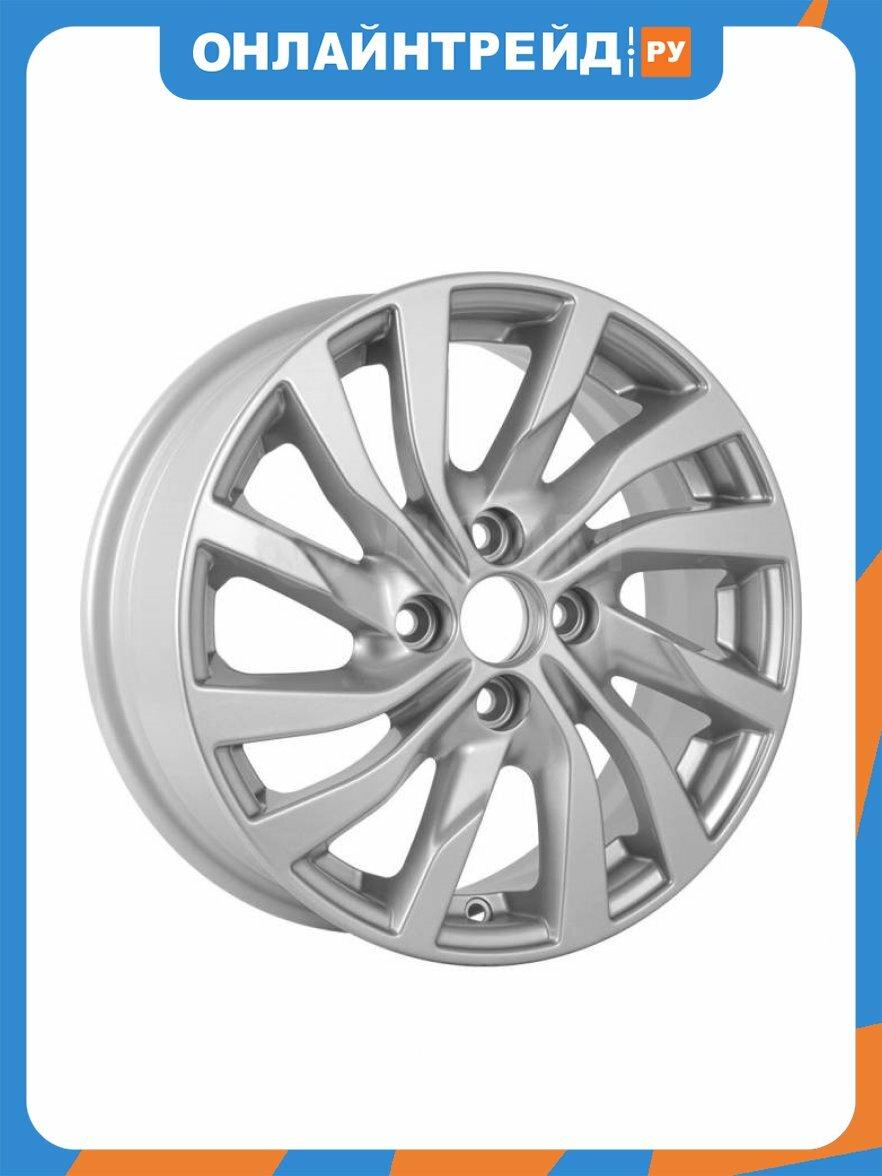 Диск K&k КС882 6x15/4x100 D60.1 ET37 сильвер